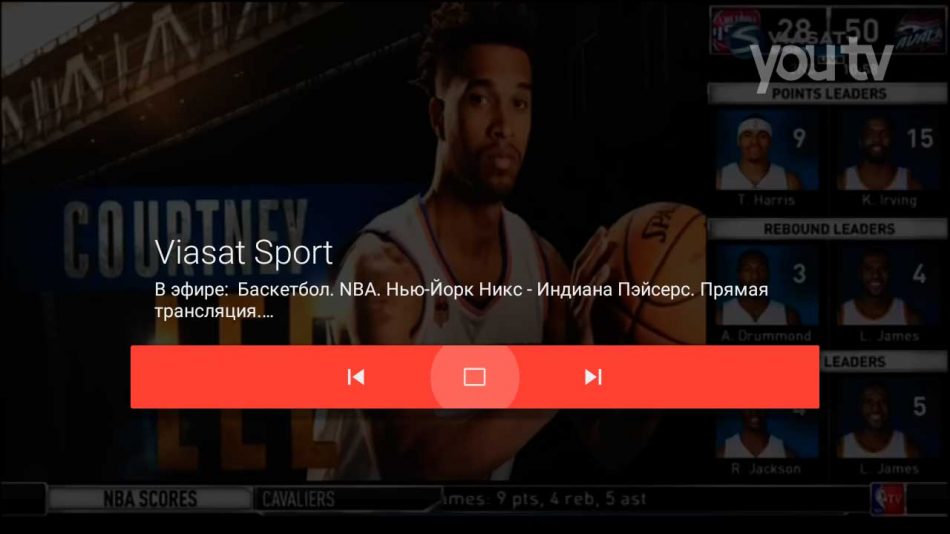 YouTV для Android TV